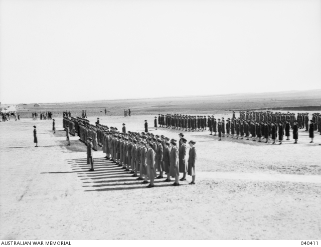 PALESTINE. 1942-03-10. AN AERIAL VIEW OF GAZA RIDGE CAMP IN THE A.I.F ...
