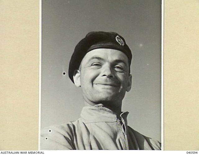 LIBYAN DESERT. 1941. A CHEERY PORTRAIT OF LANCE CORPORAL SAM ALLEN OF ...