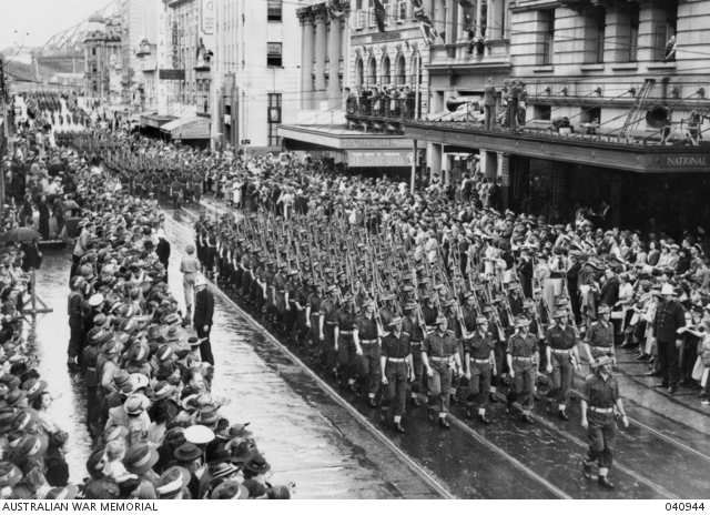 Brisbane, Queensland. 1944-09-26. A company of the 47th Australian ...