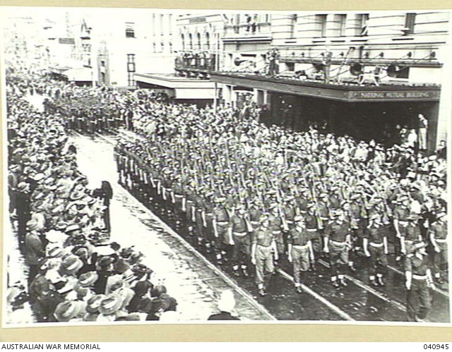 Brisbane, Queensland. 1944-09-26. A company of the 42nd Australian ...