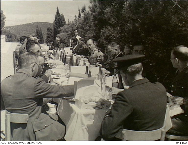A delegation headed by Lieutenant General Sir Leslie Morshead, KCB KBE ...