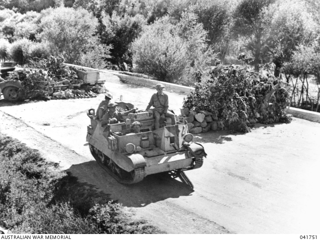 SYRIA. 1941-07-03. A BREN GUN CARRIER OF AN AUSTRALIAN INFANTRY ...