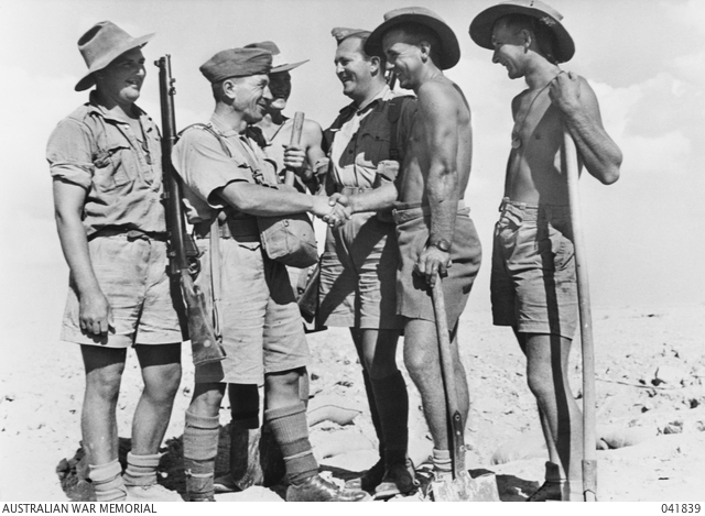 TOBRUK, LIBYA. 1941-09-12. SOLDIERS OF THE 9TH AUSTRALIAN DIVISION ...