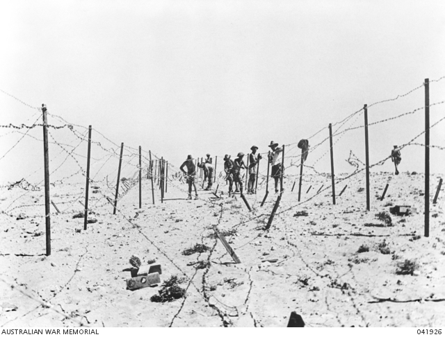 WESTERN DESERT, EGYPT. 1942-07. SECOND DEFENCE LINE BEHIND EL ALAMEIN ...