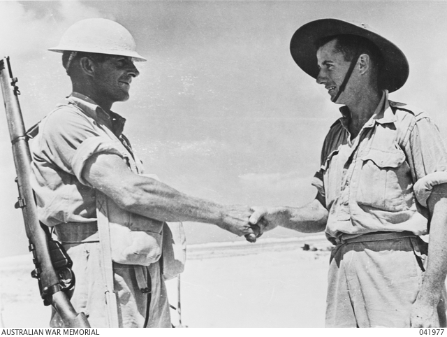 TEL-EL-EISA, EGYPT. 1942-08-21. A GUARD AT THE ALAMEIN TEL-EL-EISA, EGYPT. 1942-08-21. A GUARD AT THE ALAMEIN