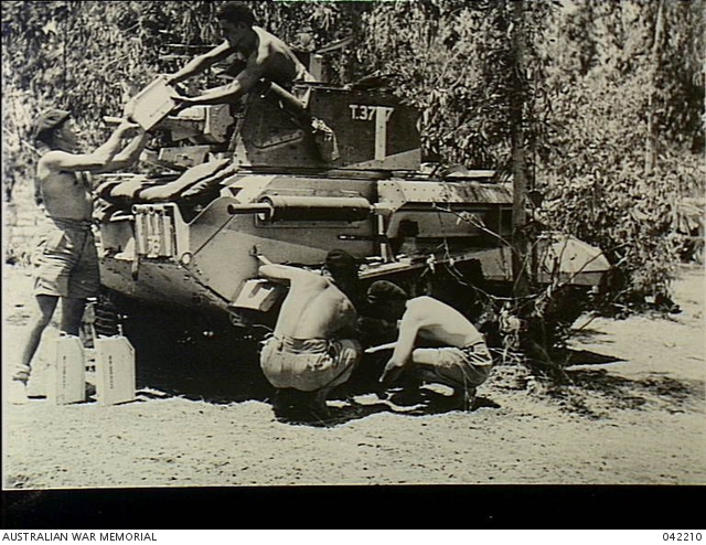 Syria. 1941-06. A tank crew of the 6th Australian Cavalry Regiment ...
