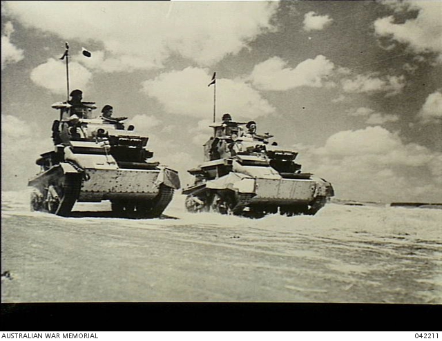 Syria. 1941-06. Two tanks manned by members of the 6th Australian ...