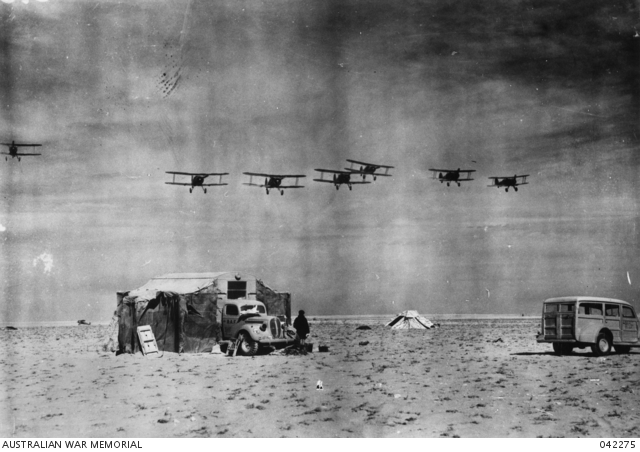 SALUM, EGYPT. 1941-01. GLOSTER GLADIATOR AIRCRAFT OF NO. 3 SQUADRON ...