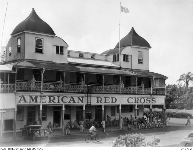 Mackay, Queensland. The American Red Cross took over a hotel as its ...