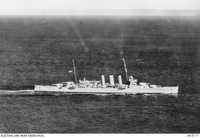 At Sea. 17 July 1939. A striking photograph of the County Class cruiser ...