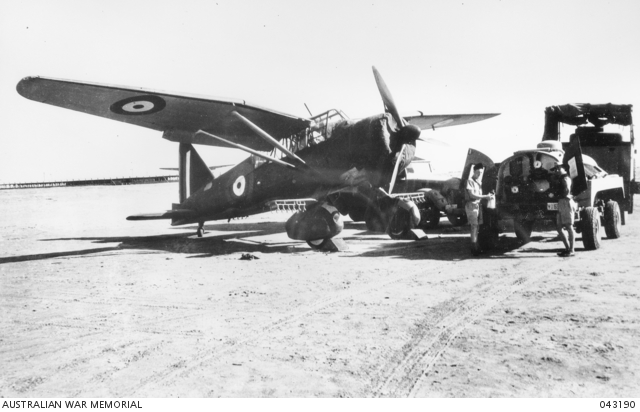 MIDDLE EAST, 1940. AN ARMY CO-OPERATION AIRCRAFT OF NO 3 SQUADRON, RAAF ...