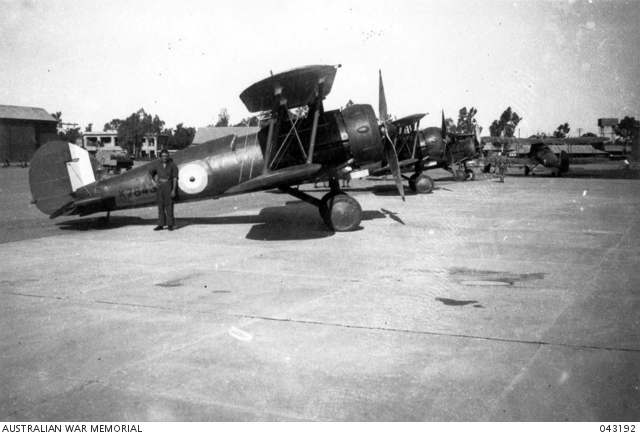 MIDDLE EAST, 1940. GLOSTER GAUNTLETS - MARK II, OF NO 3 SQUADRON, RAAF ...