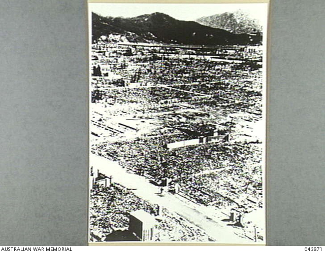 HIROSHIMA, JAPAN, 1945. THE FIRST ATOM BOMB WAS DROPPED ON HIROSHIMA ON ...
