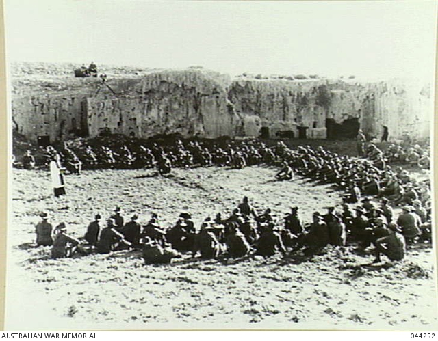 TOCRA, LIBYA, 1941-03. CHURCH PARADE OF 2/11 BN. (DONATED BY LADY ...
