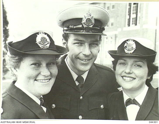 Victoria, Australia. c. 1979. Two female and one male police constables ...