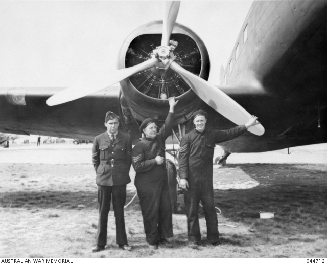 CANBERRA, ACT, RAAF BASE, 1939-10. THREE EX AUSTRALIAN NATIONAL AIRWAYS ...
