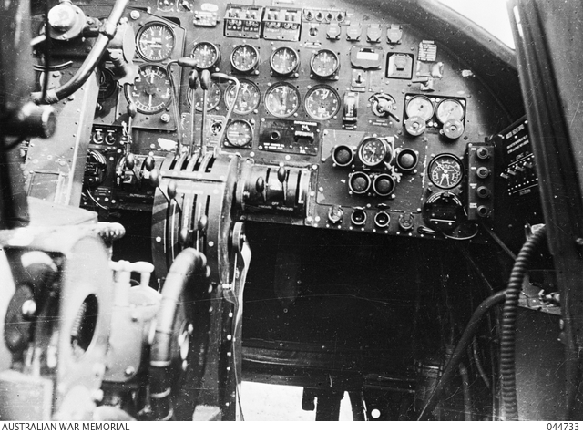CONTROL PANEL FROM AVRO LANCASTER "G FOR GEORGE". (DONATED BY H. W ...