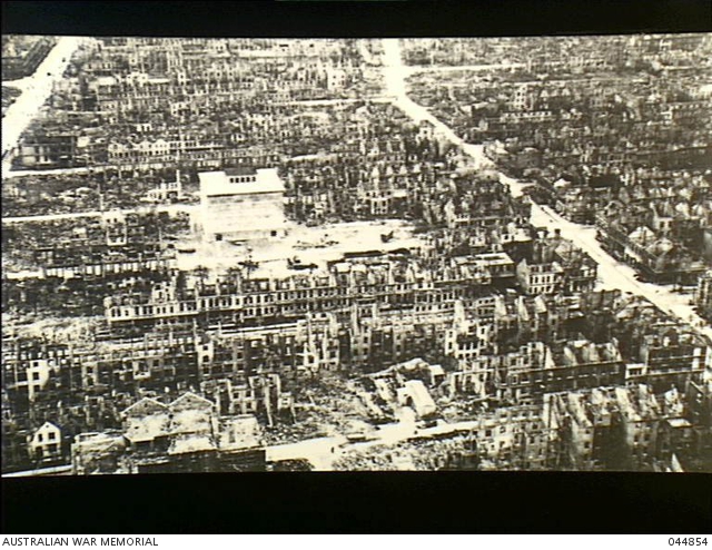 BREMEN, GERMANY. 1944. THE CITY IN RUINS AT THE END OF WORLD WAR 2 ...