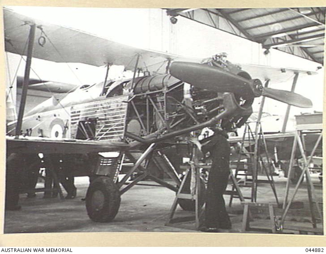 MAINTENANCE BEING PERFORMED ON A WESTLAND WAPITI AIRCRAFT OF NO 1 ...