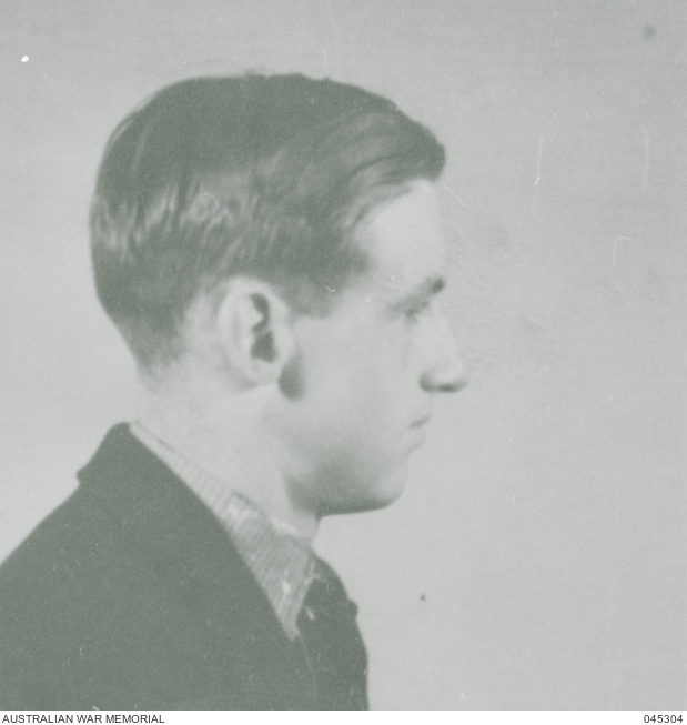 Probably England, 1944. Formal portrait in profile of 423561 Flying ...