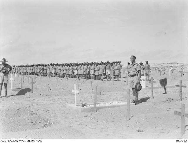 EL ALAMEIN, EGYPT. 1942-11-17. SCENE AT EL ALAMEIN MILITARY CEMETERY ...