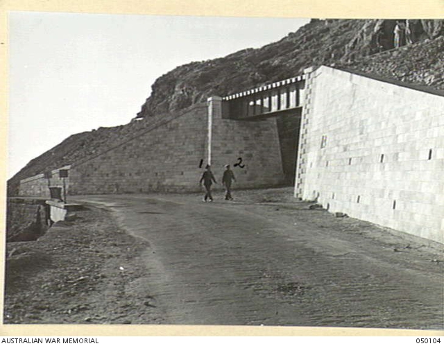 MAAMELTEIN, LEBANON. 1942-12-19. ROAD CULVERT NEAR MAAMELTEIN BUILT BY ...