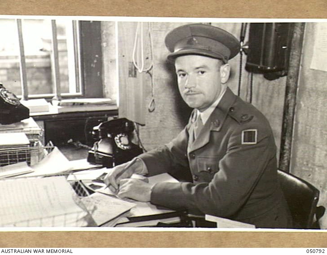 MELBOURNE, AUSTRALIA. 1943-04-09. MAJOR L.J. GOUGH, AUSTRALIAN ARMY ...