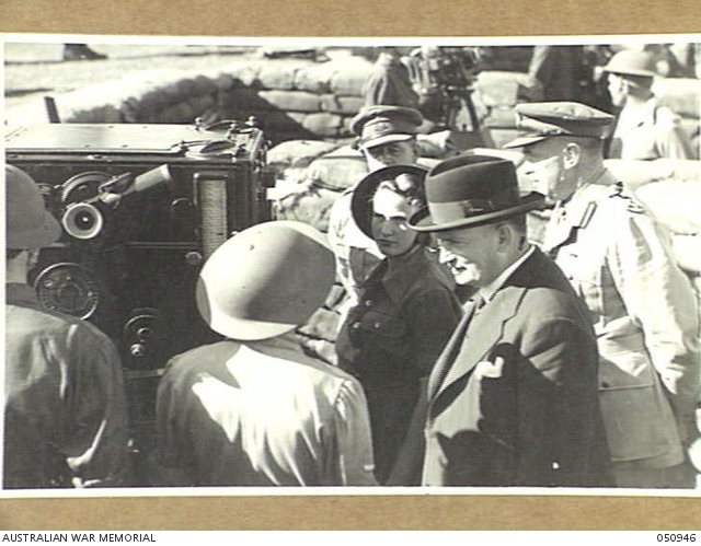 BUCKLAND, WA. 1943-04-19. THE MINISTER FOR THE ARMY, THE HONOURABLE F ...