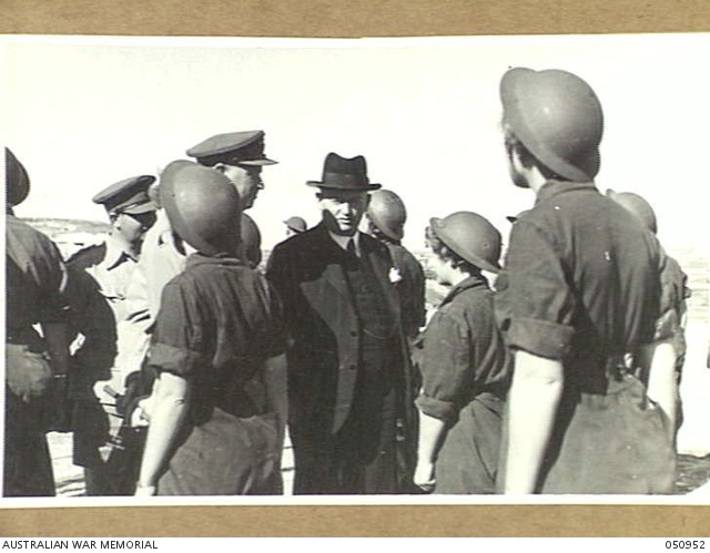 BUCKLAND, WA. 1943-04-19. THE MINISTER FOR THE ARMY, THE HONOURABLE F ...