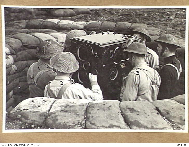SELFS POINT, HOBART, TAS. 1943-04-17. THE CREW OF THE PREDICTOR AT ...