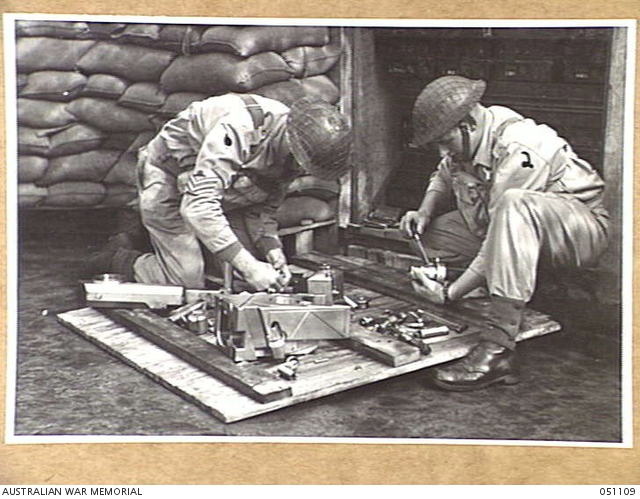 SELFS POINT, HOBART, TAS. 1943-04-17. ONCE A WEEK ALL GUNS OF 414TH ...