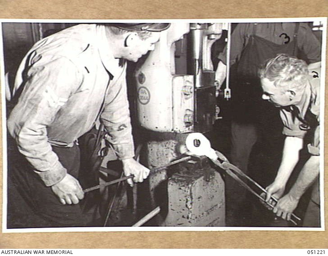 BROADMEADOWS, VICTORIA. 1943-04-27. A GREAT ASSET TO THE BLACKSMITH'S ...