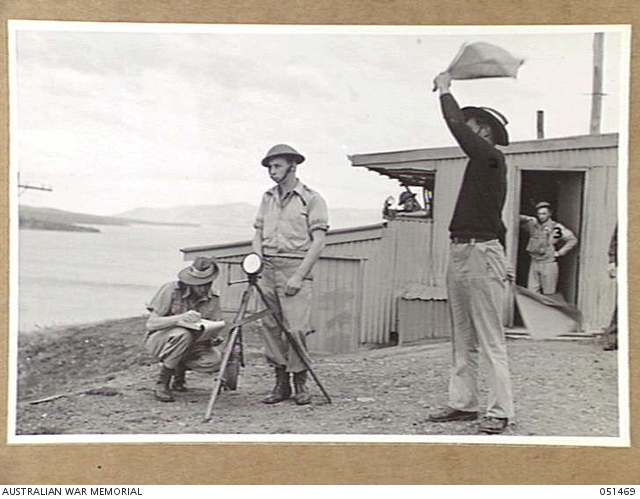 HOBART, AUSTRALIA. 1943-04-30. DURING EXERCISES AT FORT PIERSON, HOBART ...