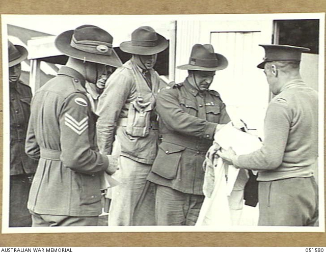 LAUNCESTON, AUSTRALIA. 1943-05-04. WARRANT OFFICER (II) S.V. LORD, REGIMENTAL QUARTERMASTER ...