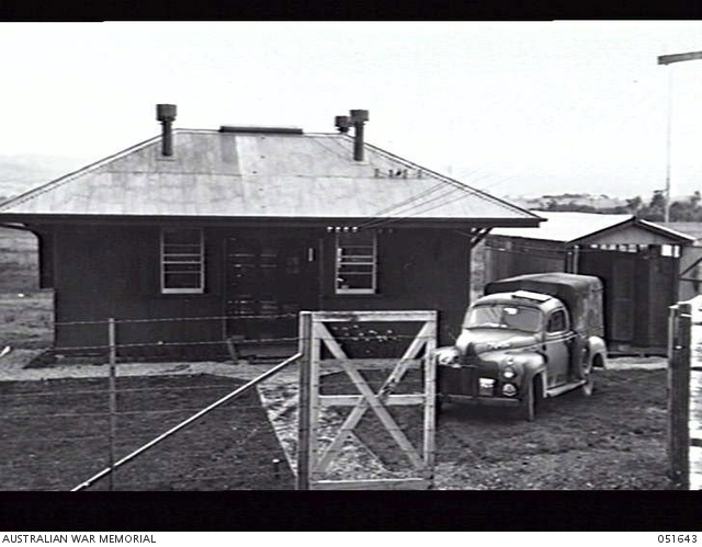COLDSTREAM, VIC. 1943-05-11. GENERAL VIEW OF TRANSMITTER HUTS OF LAND ...