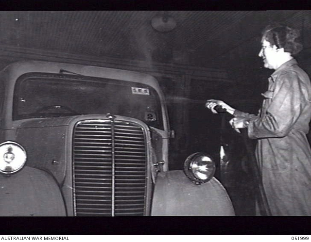MELBOURNE, VIC. 1943-05-21. MRS HARPER, ONE OF THE TRANSPORT SECTION ...