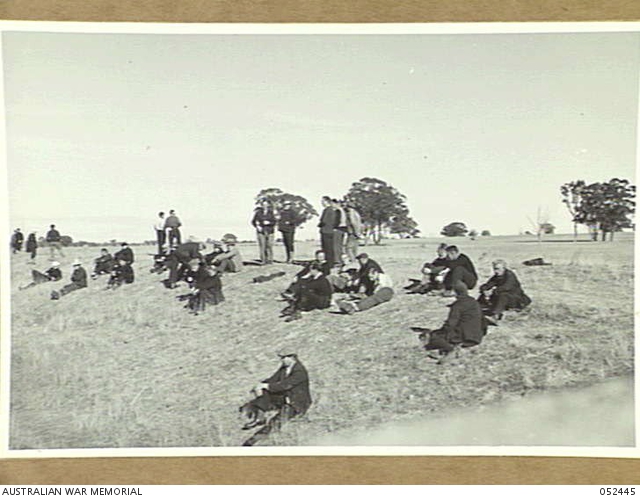 TATURA, VIC. 1943-06-15. INTERNEES OF NO. 1 CAMP, TATURA INTERNMENT ...