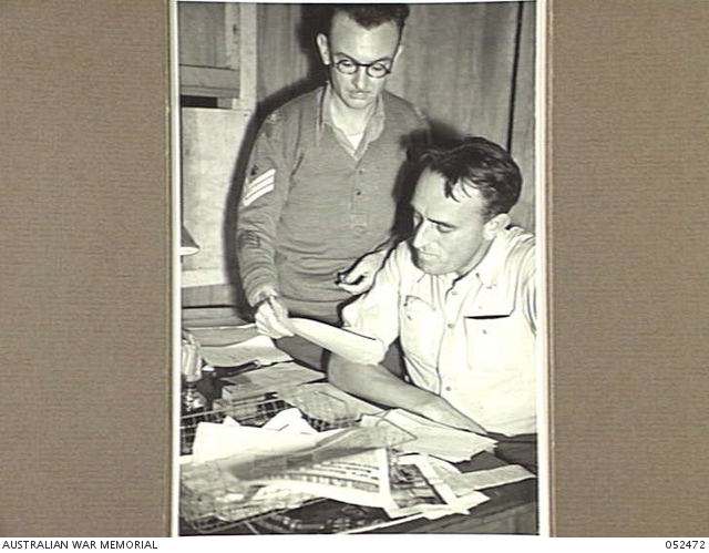 ATHERTON, QLD. 1943-06-14. ACTING CHIEF-SUB-EDITOR OF "TABLE TOPS", THE ...