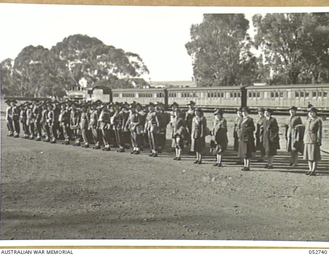WA. 1943-06-21. STAFF OF 2/1 AUSTRALIAN GENERAL HOSPITAL PARADE FOR ...