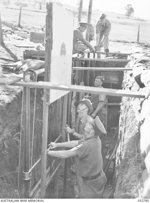 GIN GIN, WA. 1943-06-21. TARGET PITS UNDER CONSTRUCTION AT 10TH ...