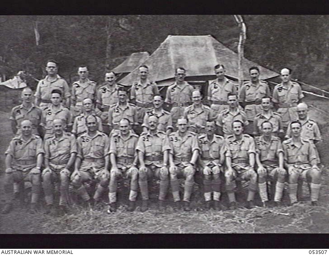BOOTLESS BAY, NEW GUINEA. 1943-07-05. OFFICERS OF 2/5TH AUSTRALIAN ...