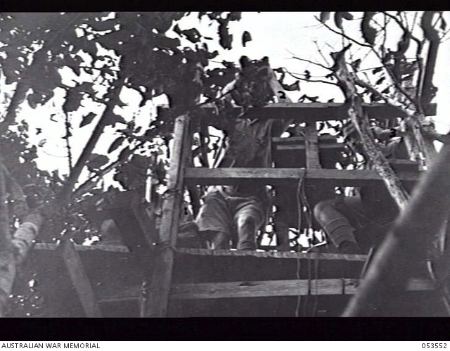 PARAPARAP, NT. 1943-07-08. COMMANDER'S ASSISTANT, GUNNER GRACE (LEFT ...