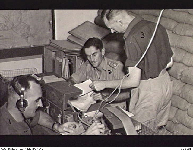 DARWIN, NT. 1943-07-10. BATTLE HEADQUARTERS OF THE 2/11TH AUSTRALIAN ...