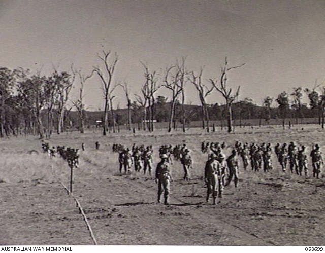 ATHERTON TABLELAND, QLD. 1943-07-02. TROOPS OF THE 2/13TH AUSTRALIAN ...