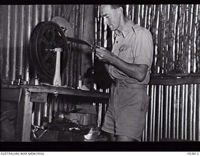 BERRY SPRINGS, NT. 1943-07-14. THE ASSISTANT PROJECTIONIST OF THE 18TH ...