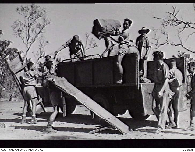 BERRY SPRINGS, NT. 1943-07-14. TROOPS OF THE 13TH AUSTRALIAN FIELD ...