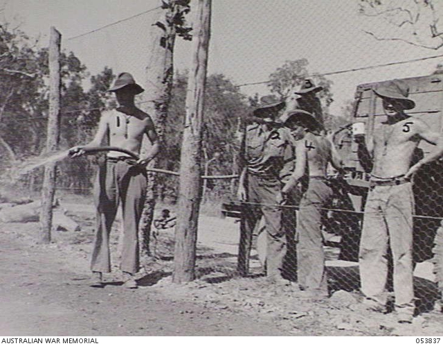 BERRY SPRINGS, NT. 1943-07-14. WORKING PARTY OF THE 18TH AUSTRALIAN ...