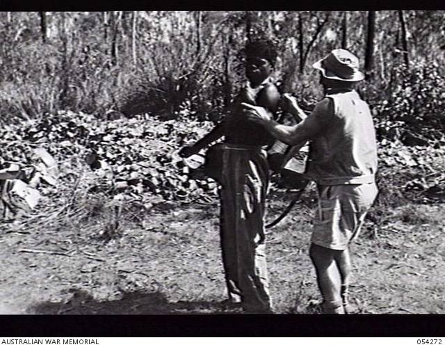NOONAMAR. NT. 1943-07-19. DRIVER COOPER OF THE 10TH MALARIAL CONTROL ...