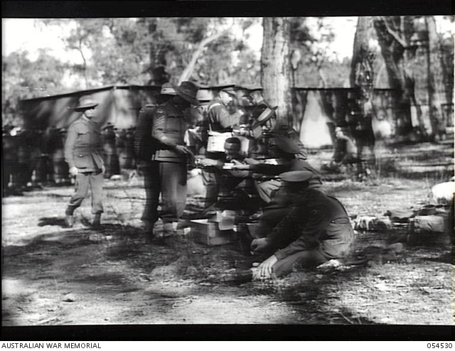 Chidlow, WA. 1943-07-20. Members of the 2/11th Australian Infantry ...