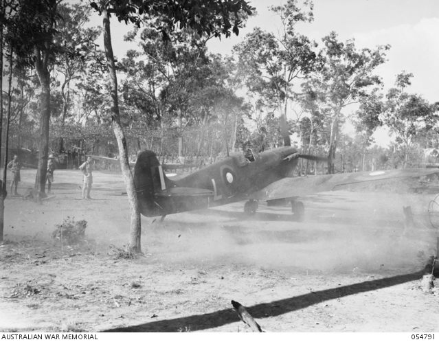 DARWIN, NT, 1943-07-25. FLIGHT LIEUTENANT NORWOOD OF NO. 54 SQUADRON ...